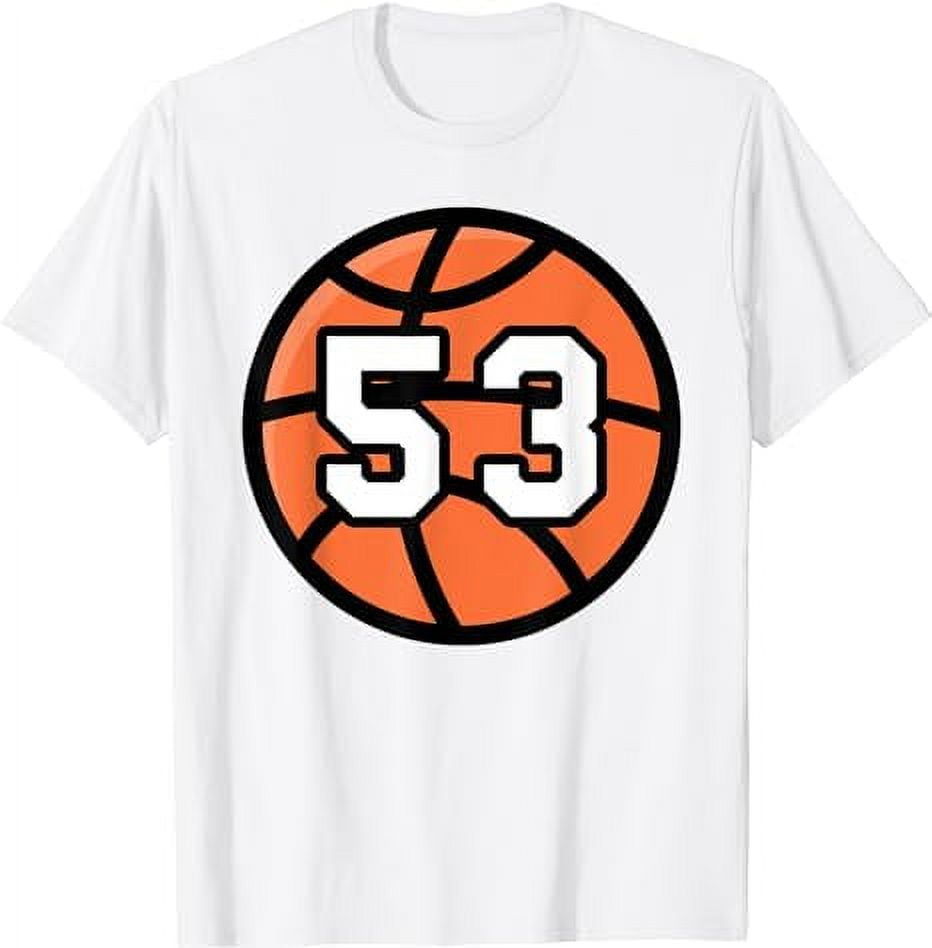 Classic Sport Basketball 53 Jersey Number T-Shirt - Walmart.com