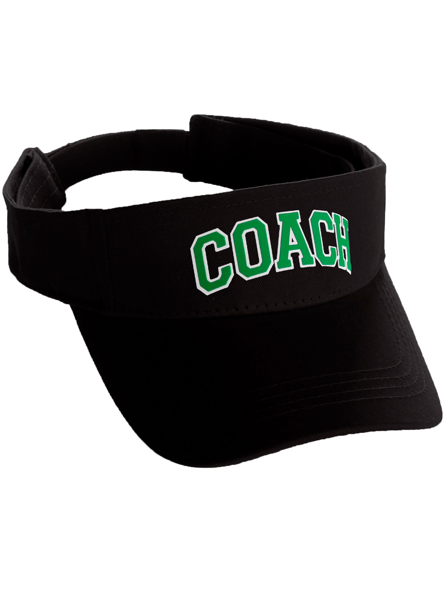 Classic Sport Team Coach Arched Letters Sun Visor Hat Cap Adjustable ...