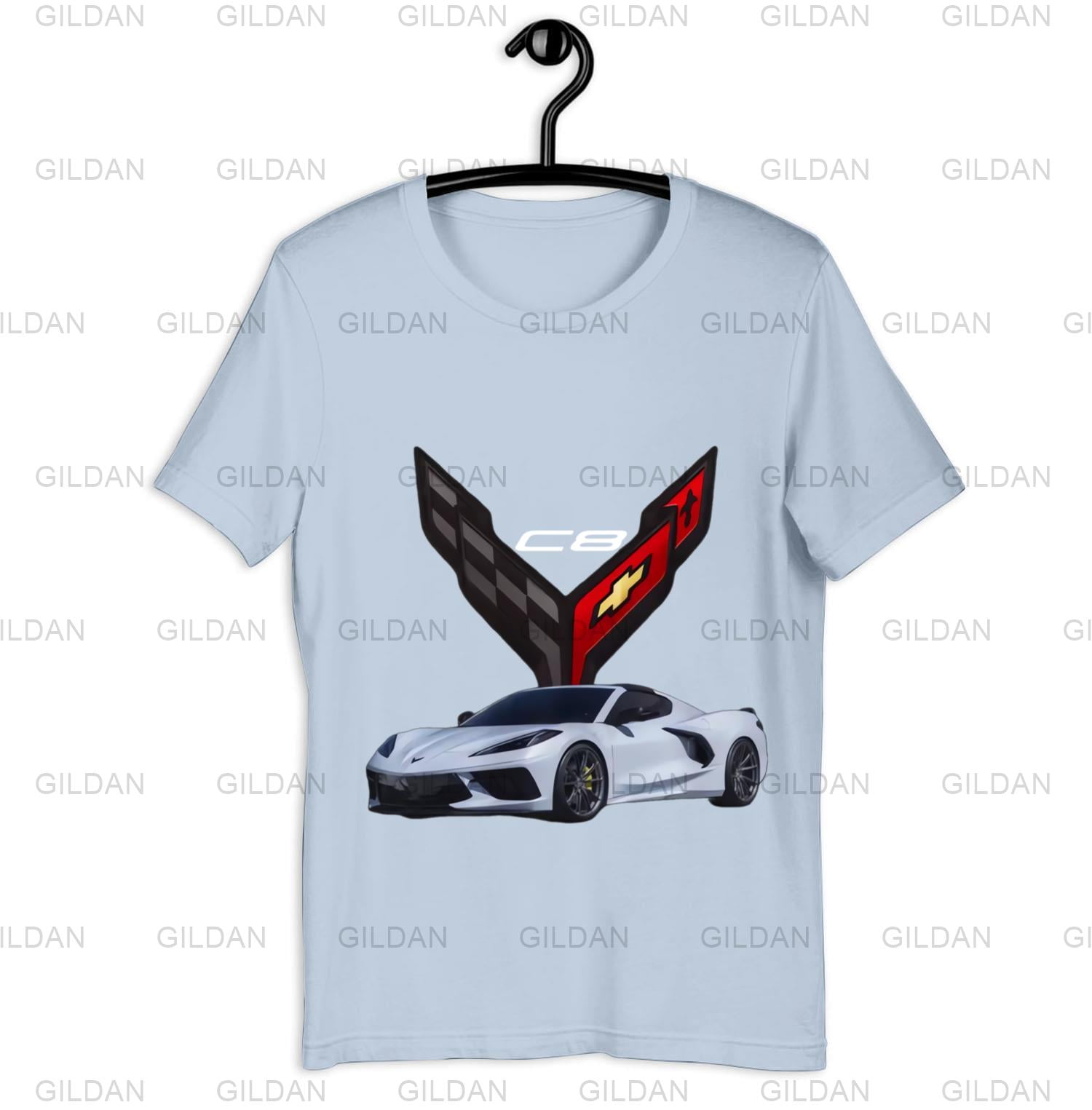 Classic Sports Car C8 Unisex Fan T-Shirt - Walmart.com