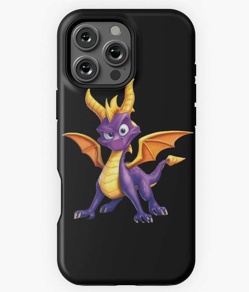 Classic Spyro The Dragon Fan Art Phone Case for iPhone 16 15 14 13 12 ...
