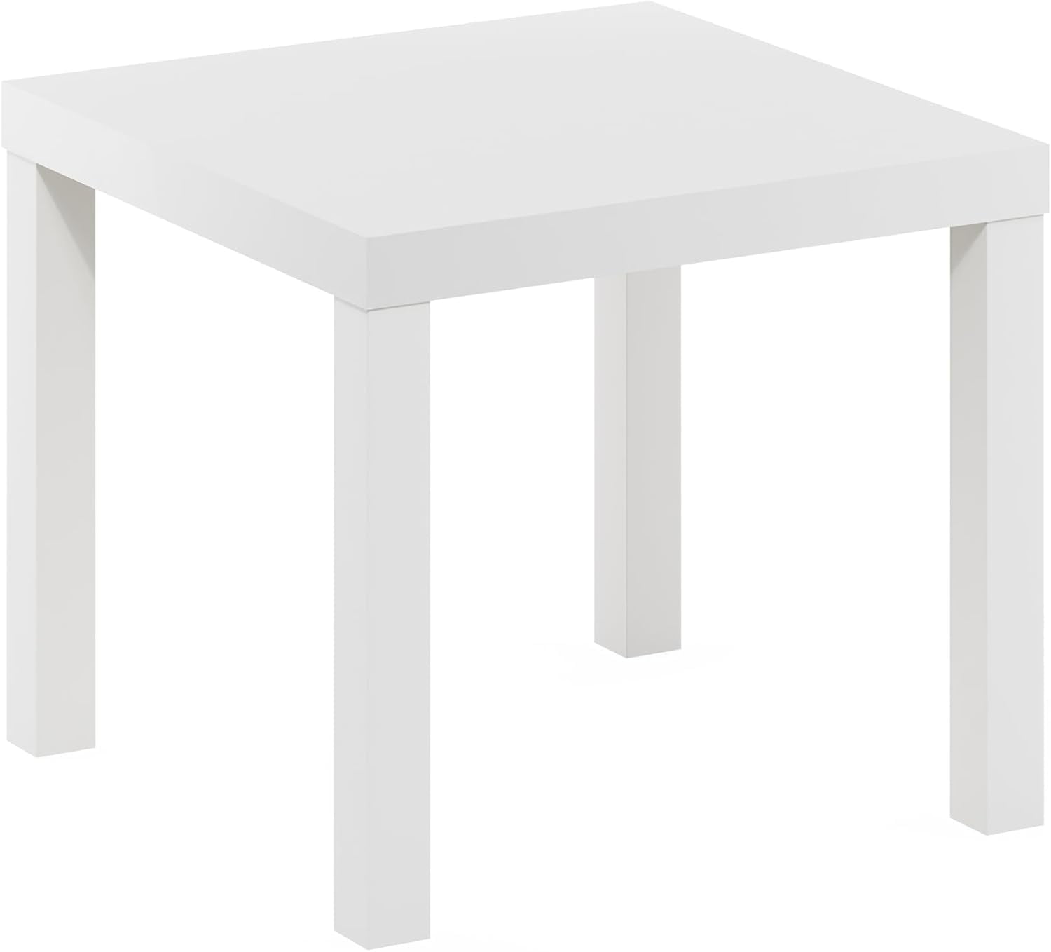Classic Square Parsons Side End Table, 1-Pack, White - Walmart.com