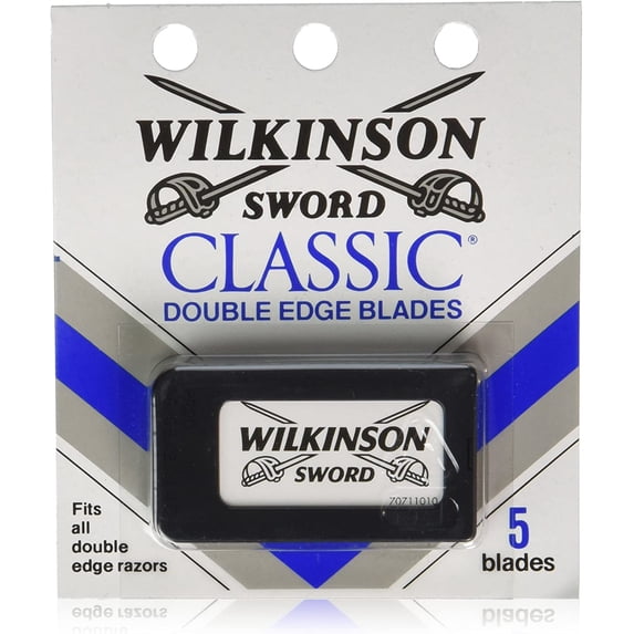Classic Stainless Steel Double Edge Razor Blades 5 Count (Pack of 20 ...