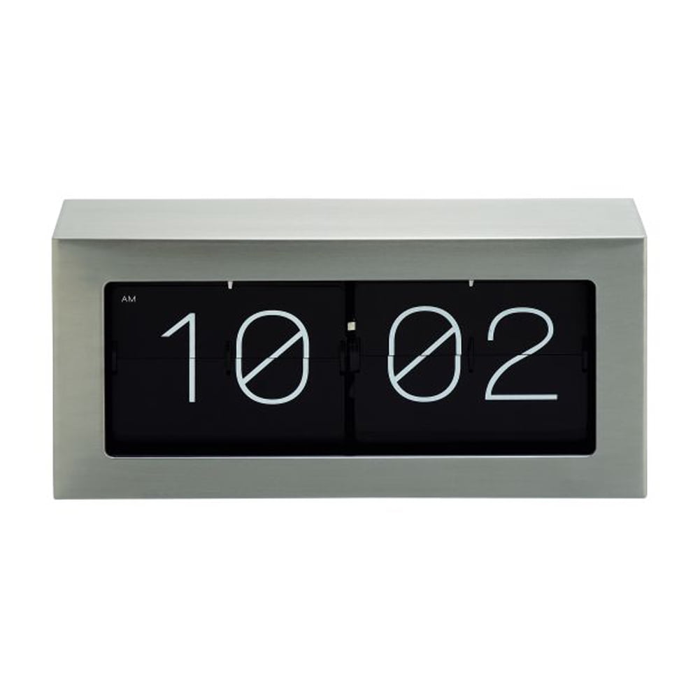 Classic Stainless Steel Flip Clock - Walmart.com