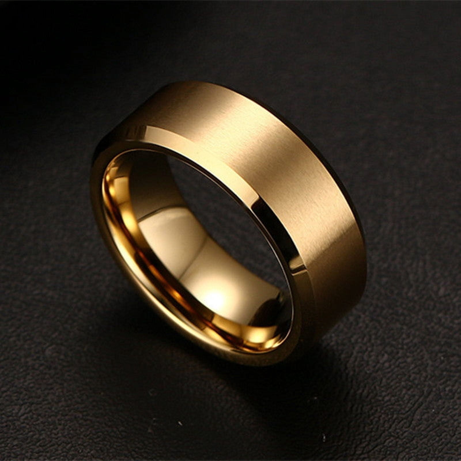 Classic Stainless Steel Ring: Durable, Polished Metal Ring for Everyday ...
