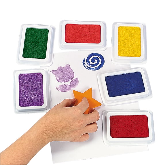 Classic Stamp Pad Set (6Pc) - Stationery - 6 Pieces - Walmart.com