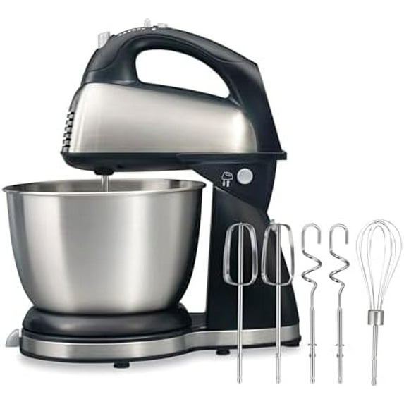 Classic Stand and Hand Mixer, 4 Quarts, 6 Speeds with QuickBurst, Bowl ...