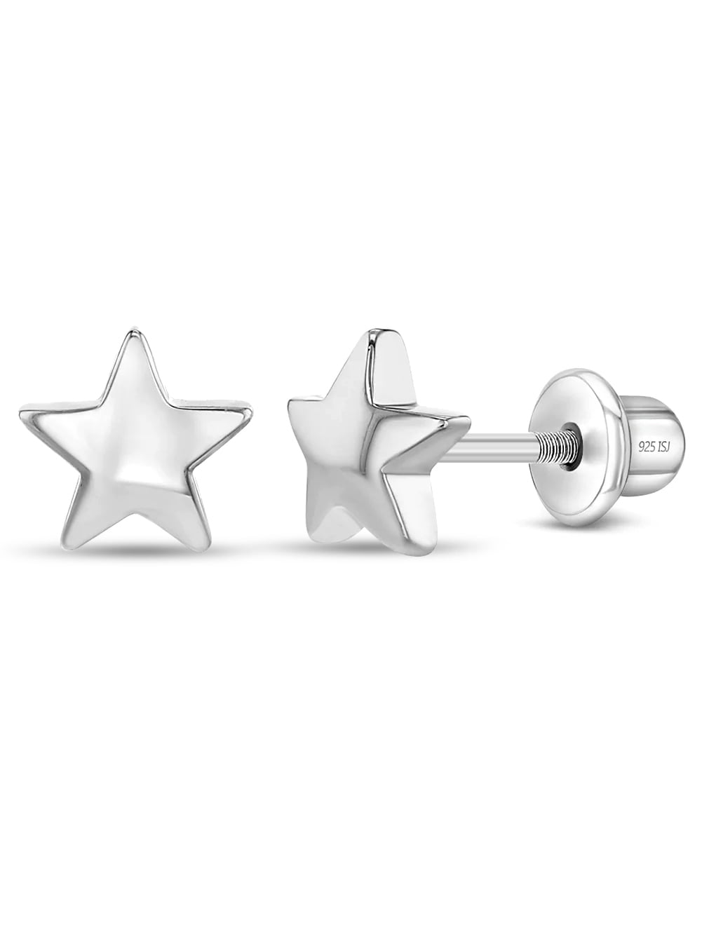 Classic Star Baby / Toddler / Kids Earrings Screw Back - Sterling ...