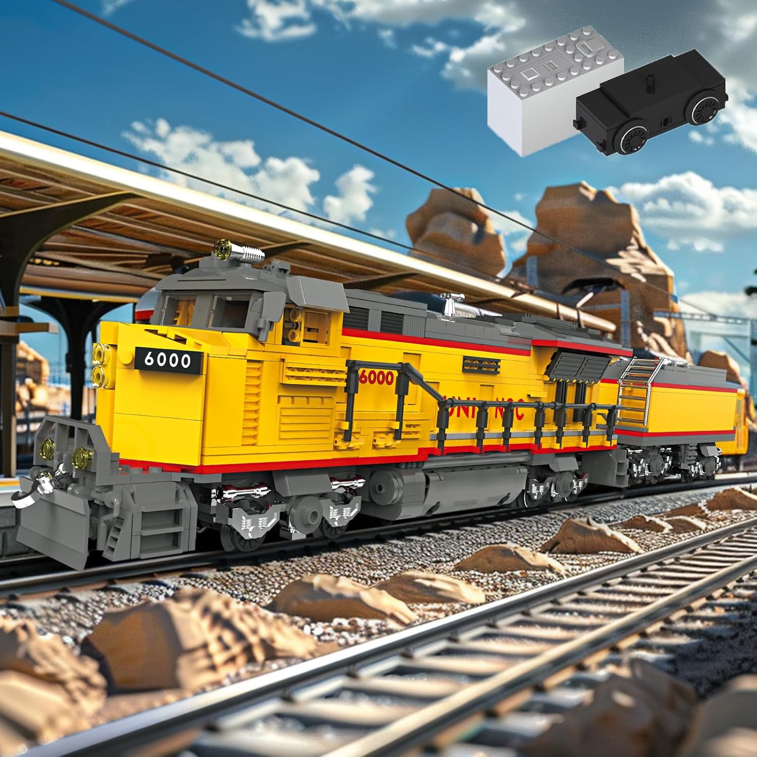 Classic Steam Train Building Blocks Set - STEM Model Trains Sets for ...