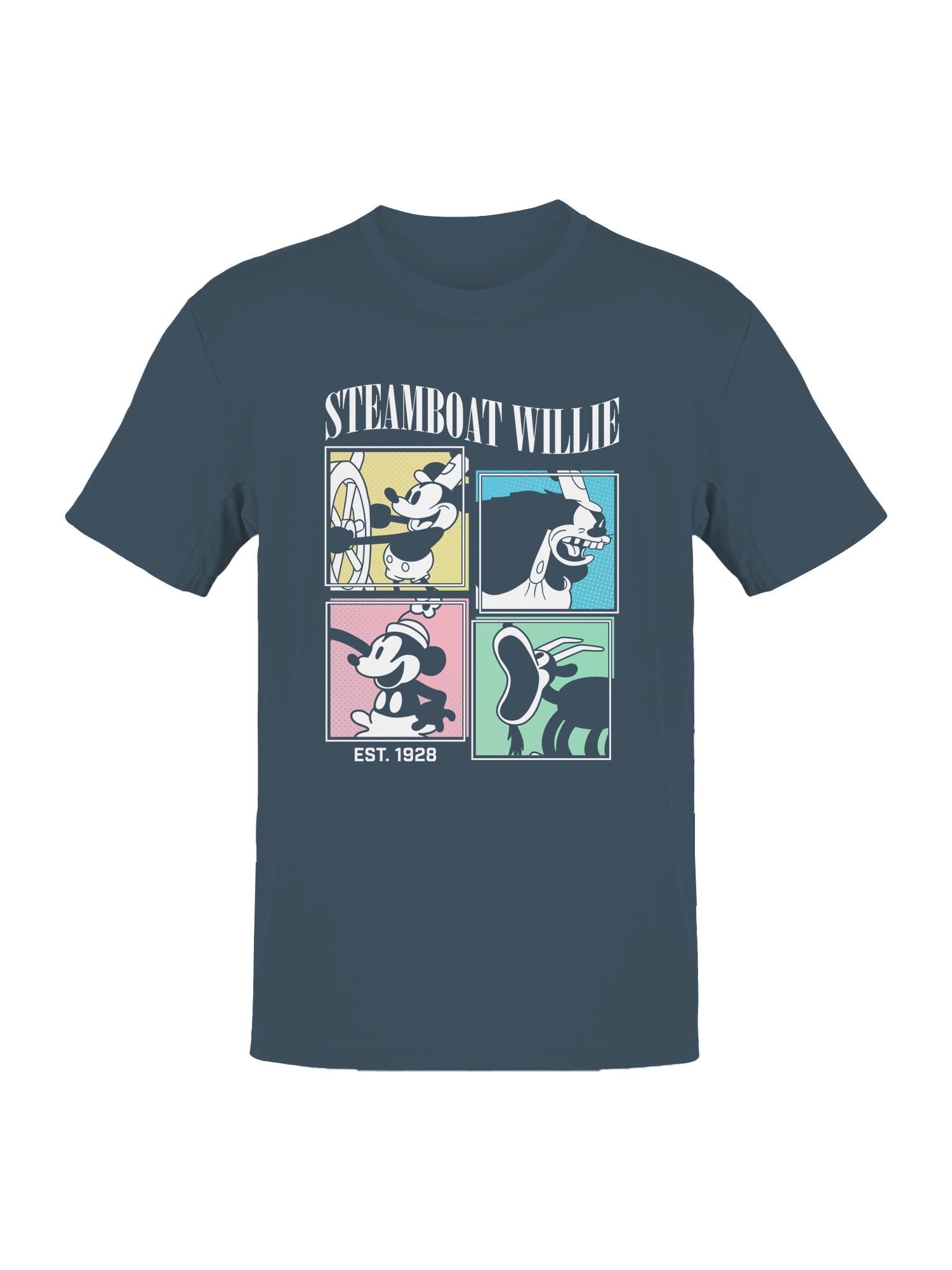 Classic Steamboat Willie Art Men's T-shirt - Walmart.com