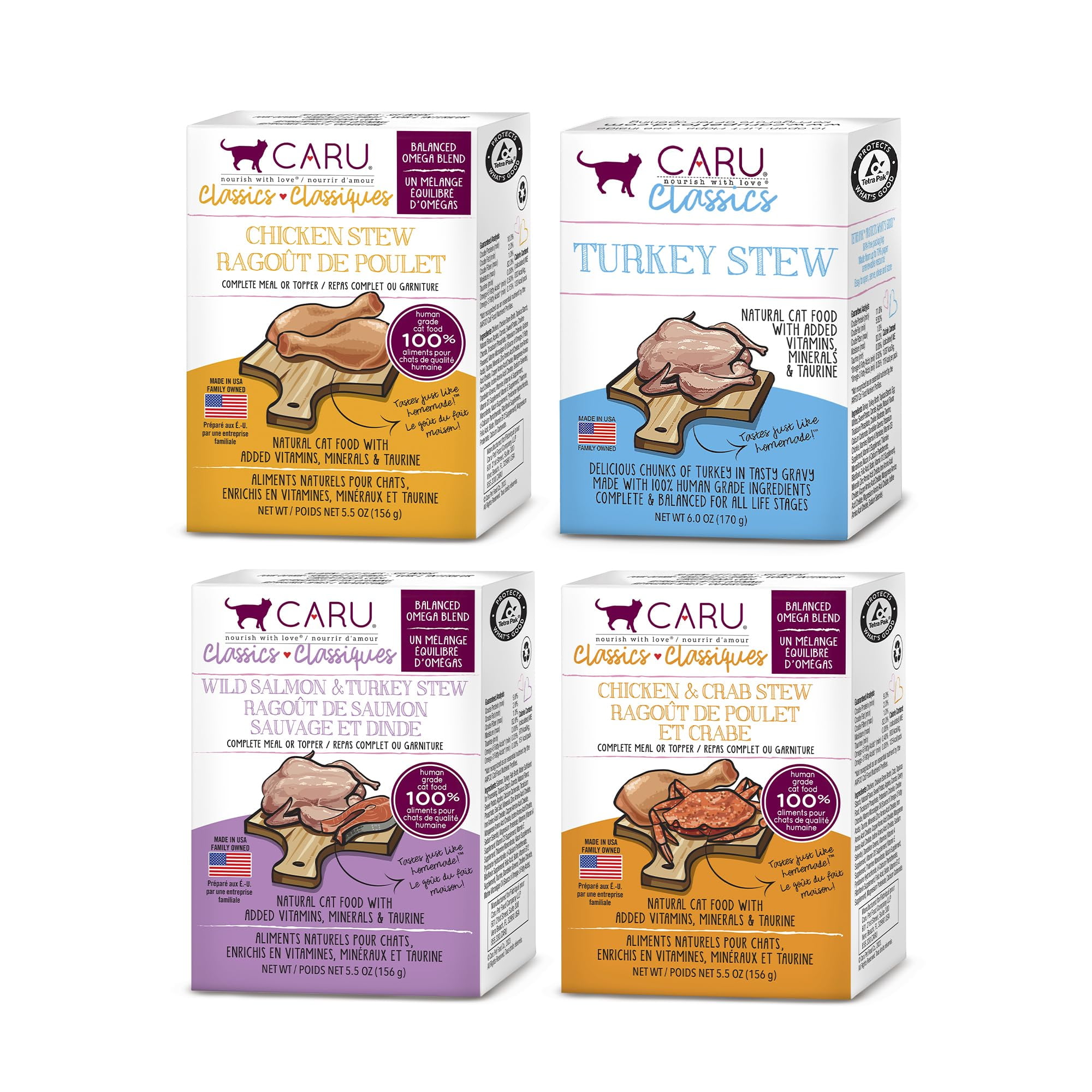 Classic Stews For Cats - Variety Pack - Healthy Functional Wet Cat Food ...