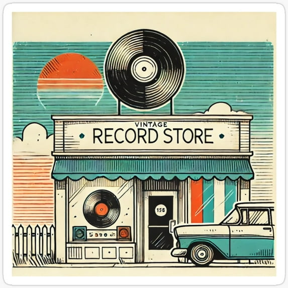 Classic Storefront Stickerphone Decal Water Bottle Stickers, Vinyl ...