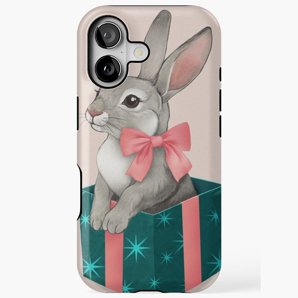 Classic Storybook Themed Rabbit Toy Phone Case 17 16 15 14 13 12 11 Pro ...