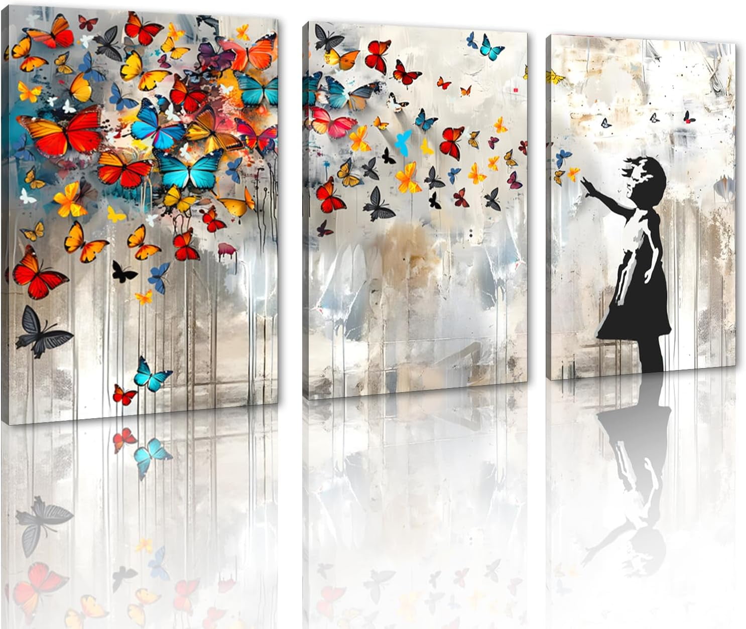 Classic Street Art Banksy Graffiti Wall Art Behind The Curtain Posters ...