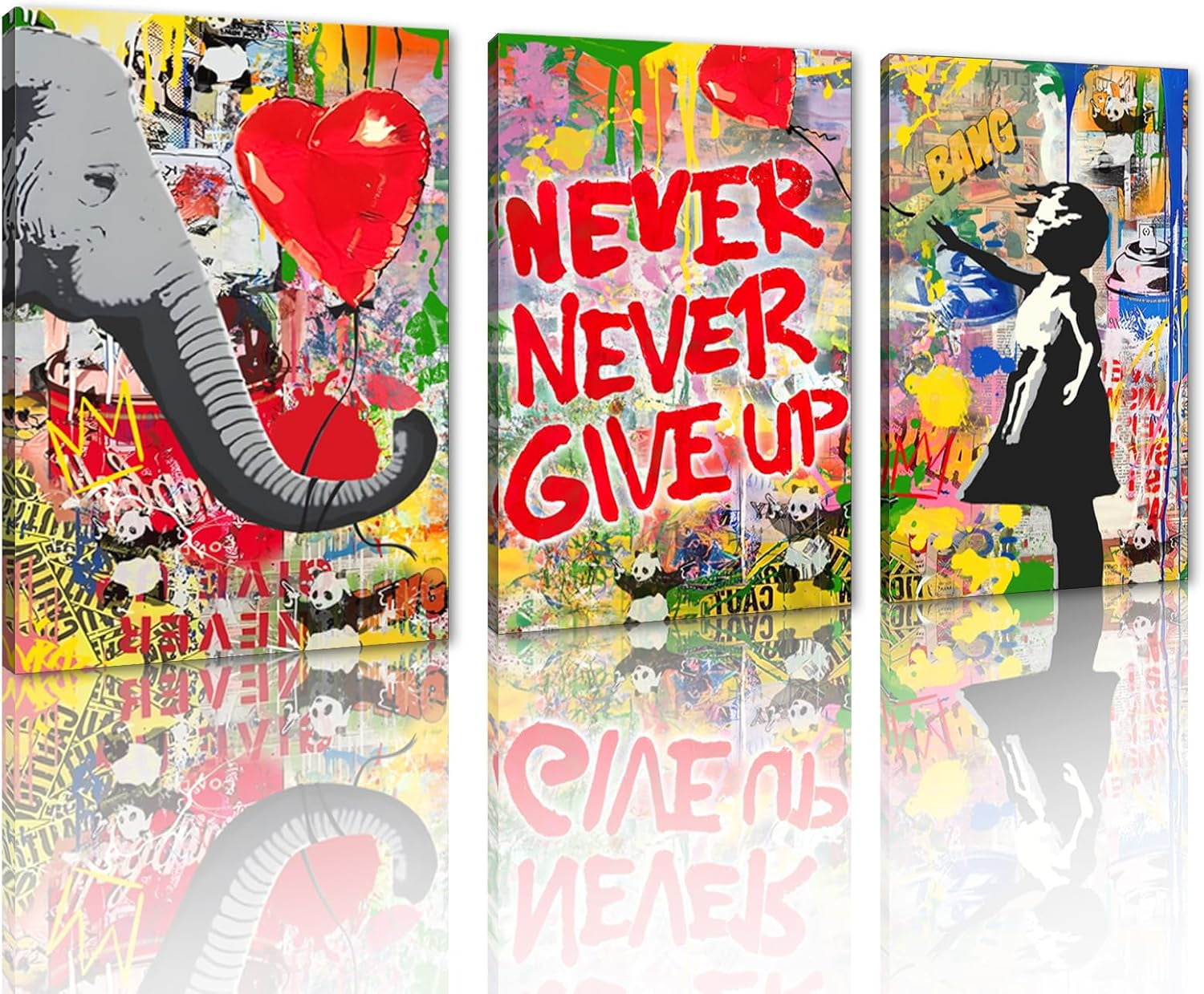 Classic Street Art Banksy Graffiti Wall Art Behind The Curtain Posters ...