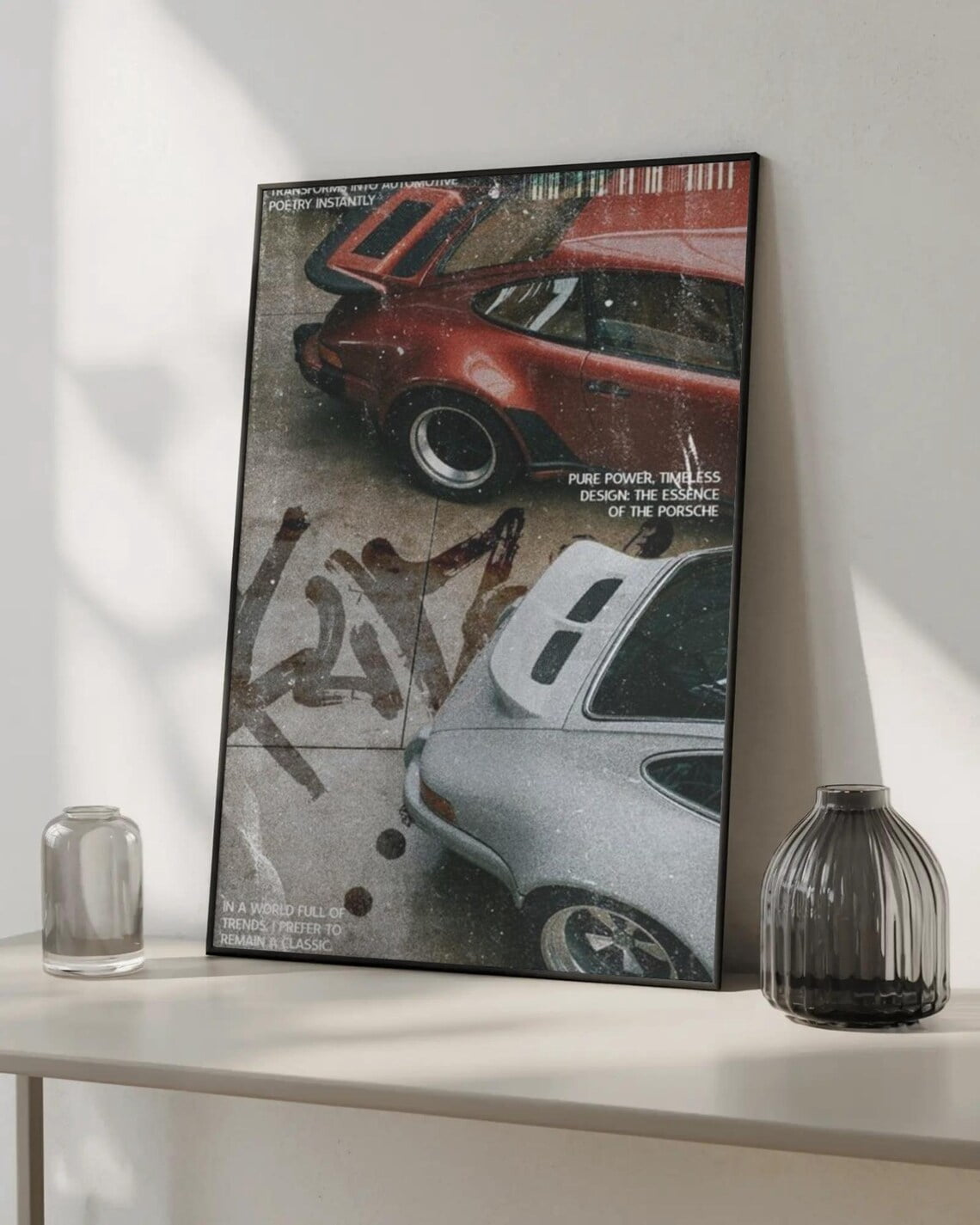 Classic Street Cars JDM Retro Vibes Art Vintage Car Meet Wall Decor ...