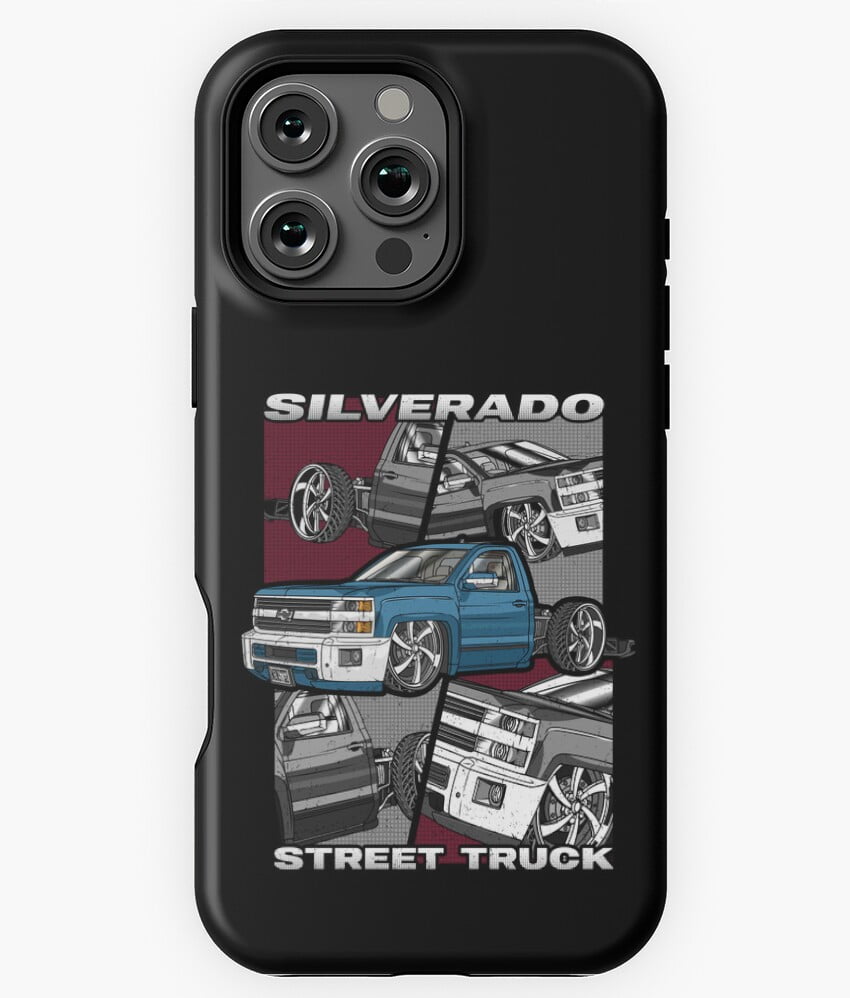 Classic Street Truck Silverado Art N6711 Phone Case for iPhone 17 16 15 ...