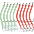 Classic Striped Bass Tube Lures, 10pcs Cod Rig Tube Teaser Saltwater ...
