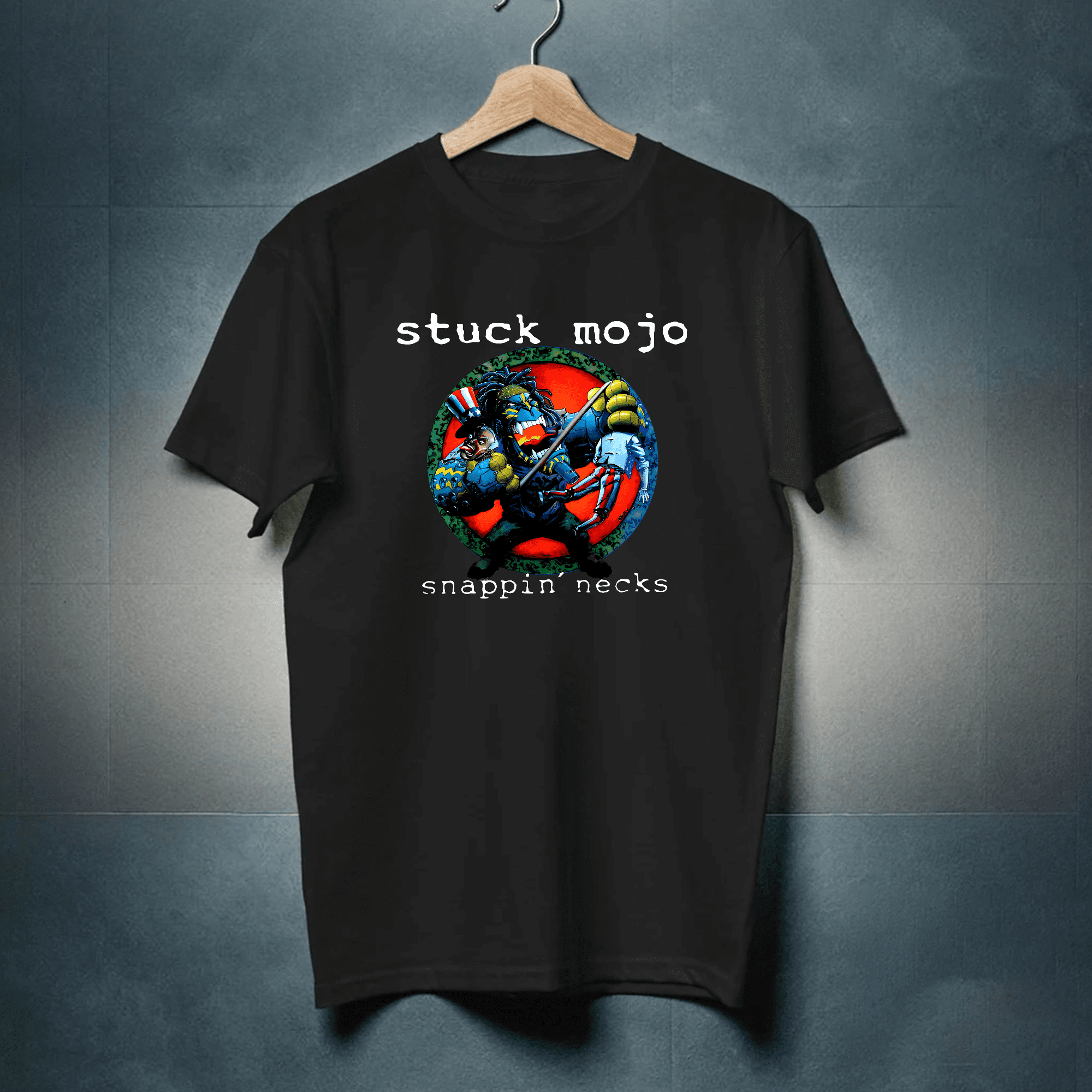 Classic Stuck Mojo Snappin' Necks American Music Graphic Logo T-Shirt S ...