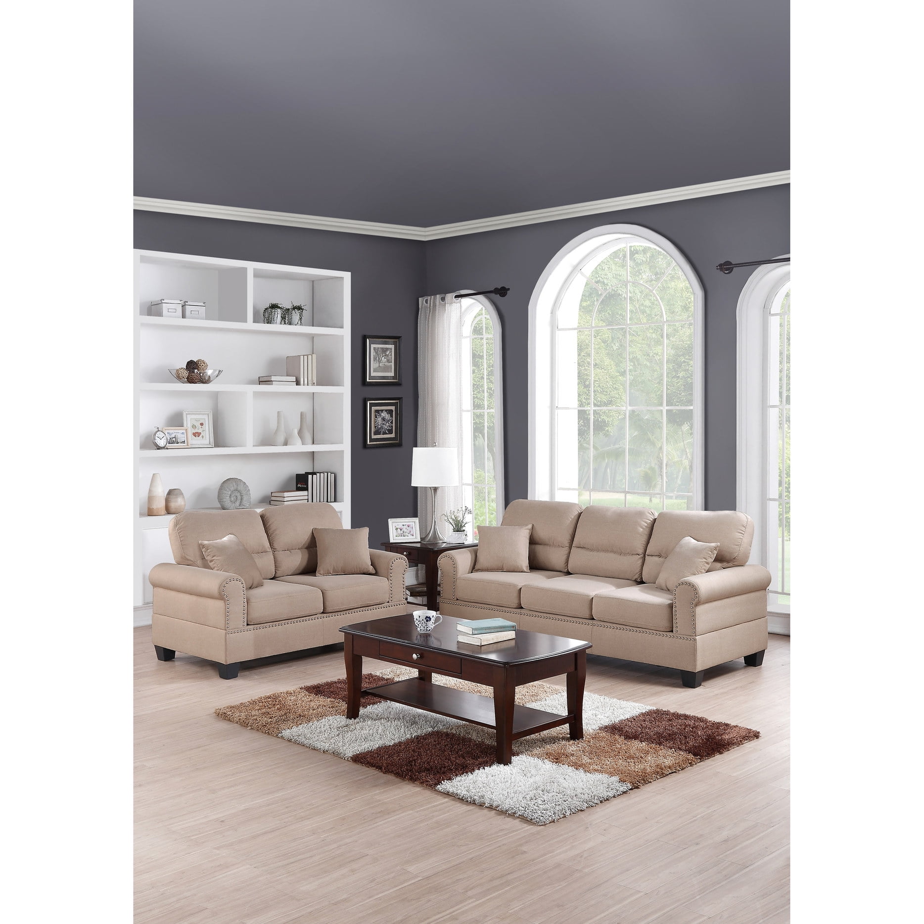 Classic Style 2-Piece Sofa Set / Create a Comfortable Living Space ...