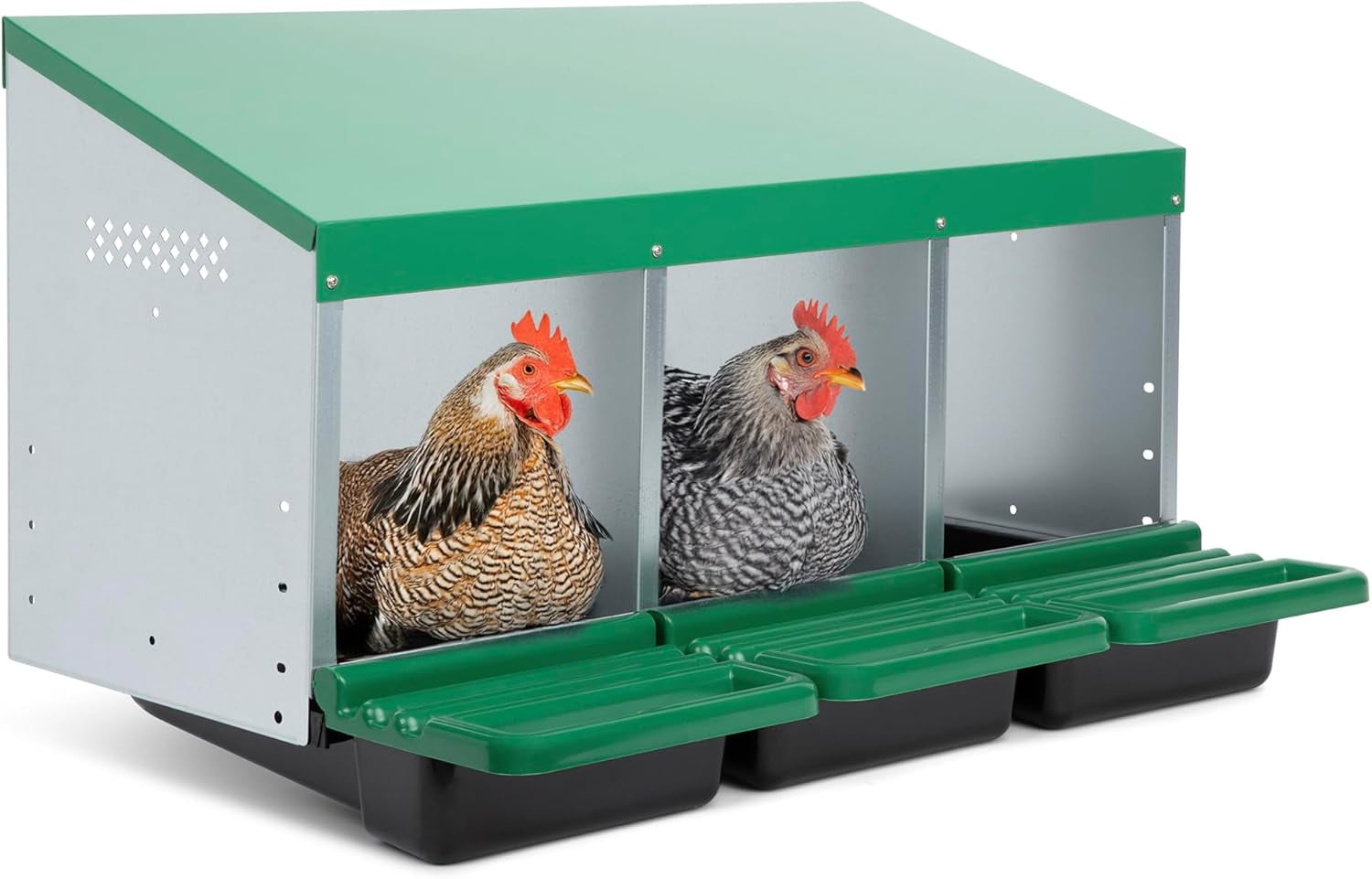 Classic Style 3 Compartment, Forward Rollout & Rollaway, Hen & Chicken ...