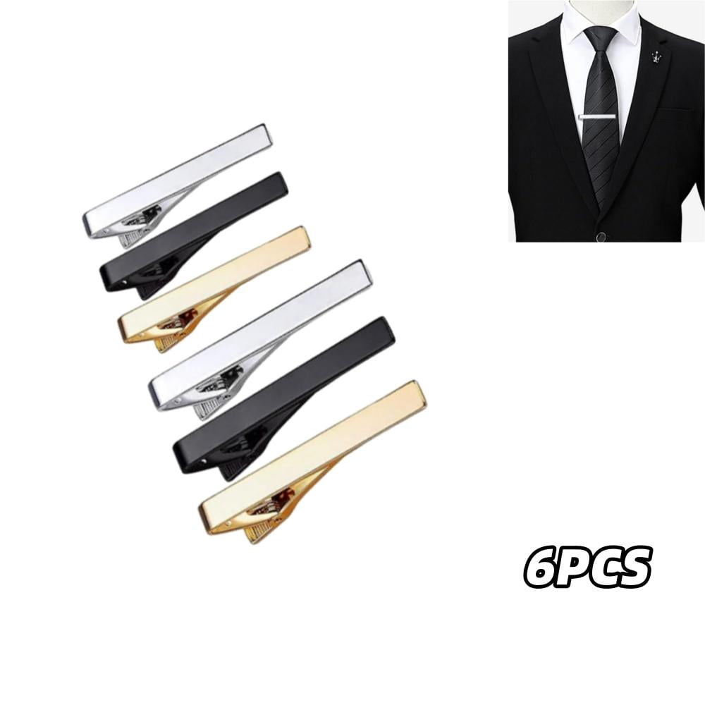 Classic Style Men's Tie Clips, Neck Ties Necktie Bar Pinch Clip with ...