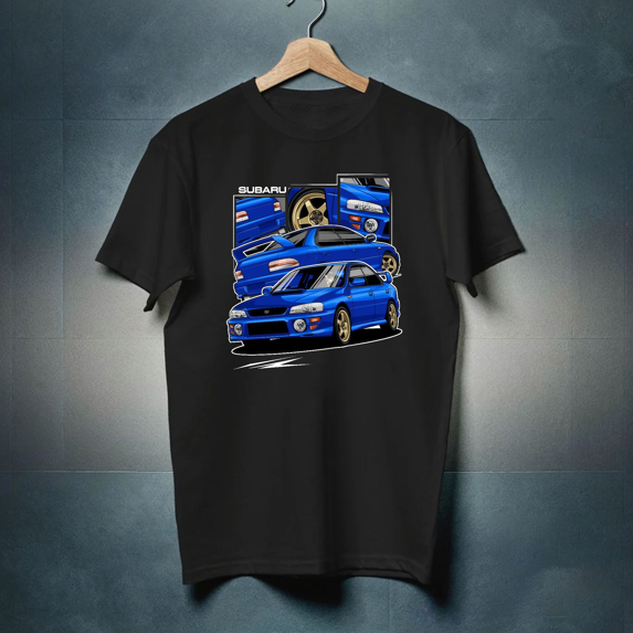 Classic Subaru WRX Legendary Rally Car Black Tee ~ 100% Australian ...