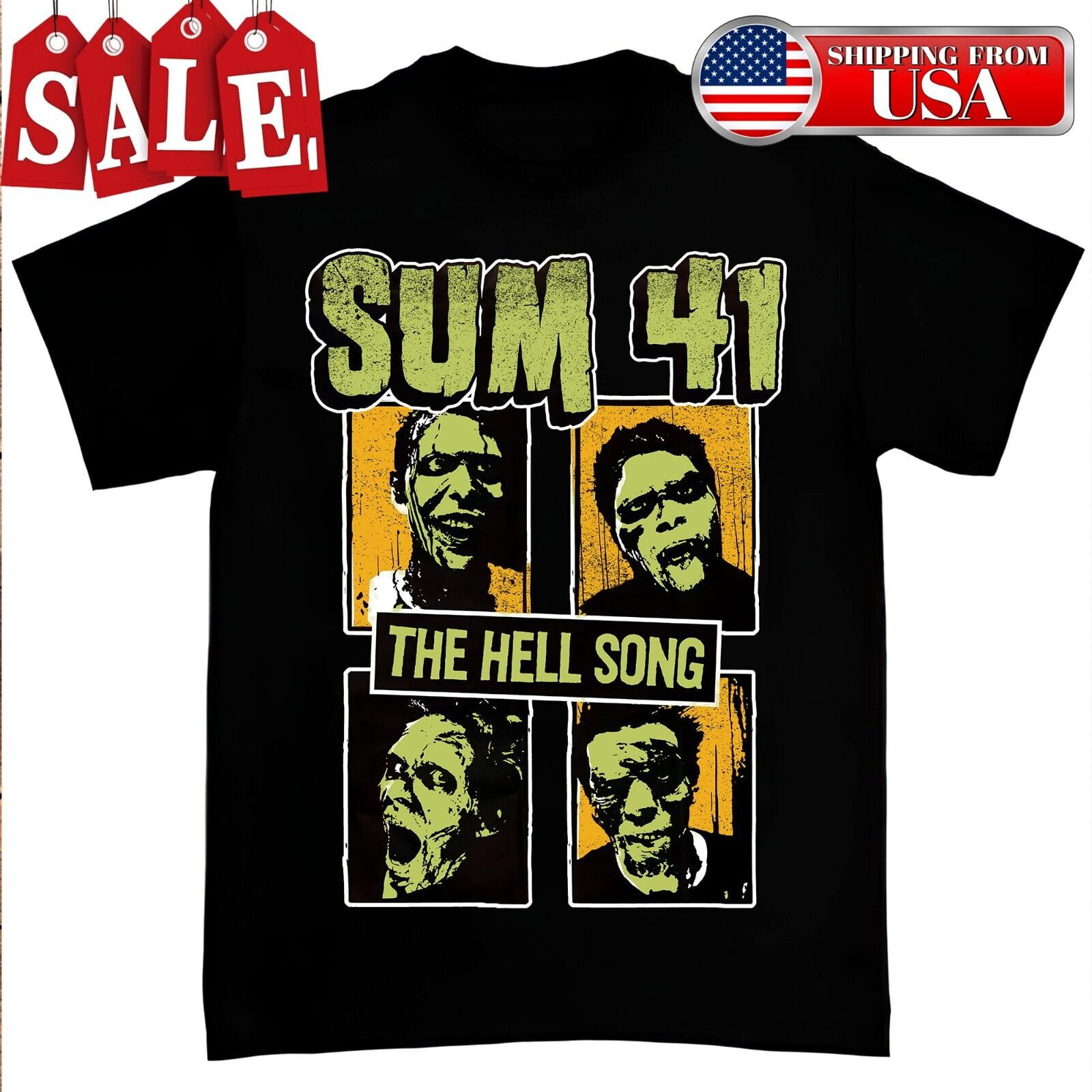 Classic Sum 41 Band Tour Men S-235XL Tee 7D22 - Walmart.com