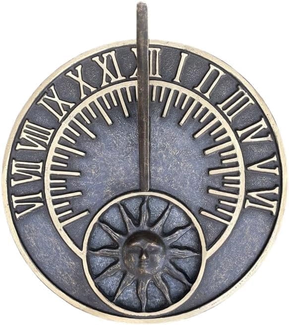 Classic Sundial – Timeless Garden Décor, Solid Brass, 10-Inch Diameter ...