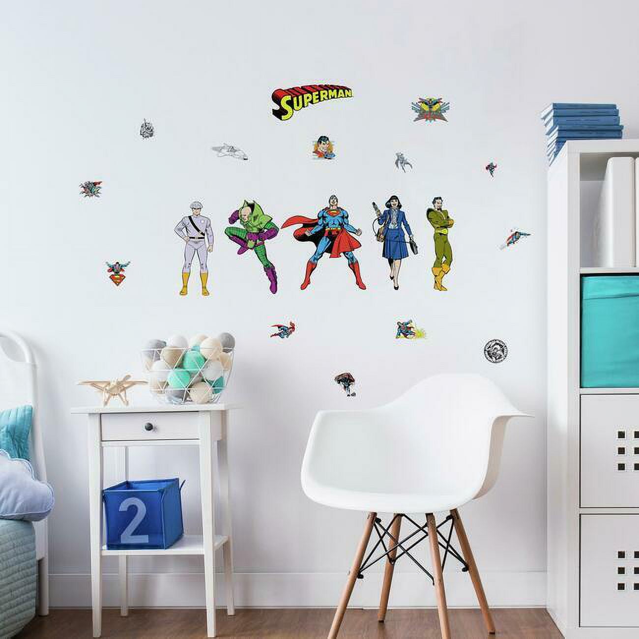 Classic Superman Characters Peel And Stick Wall Decals - Walmart.com