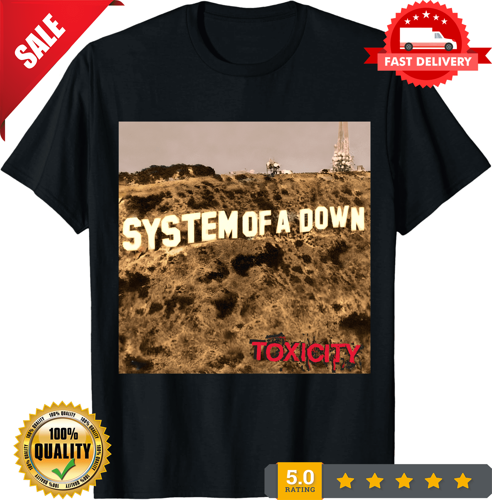 Classic System Of A Down Toxicity T-Shirt NEW OFFICIAL, NEW INSTOCK ...