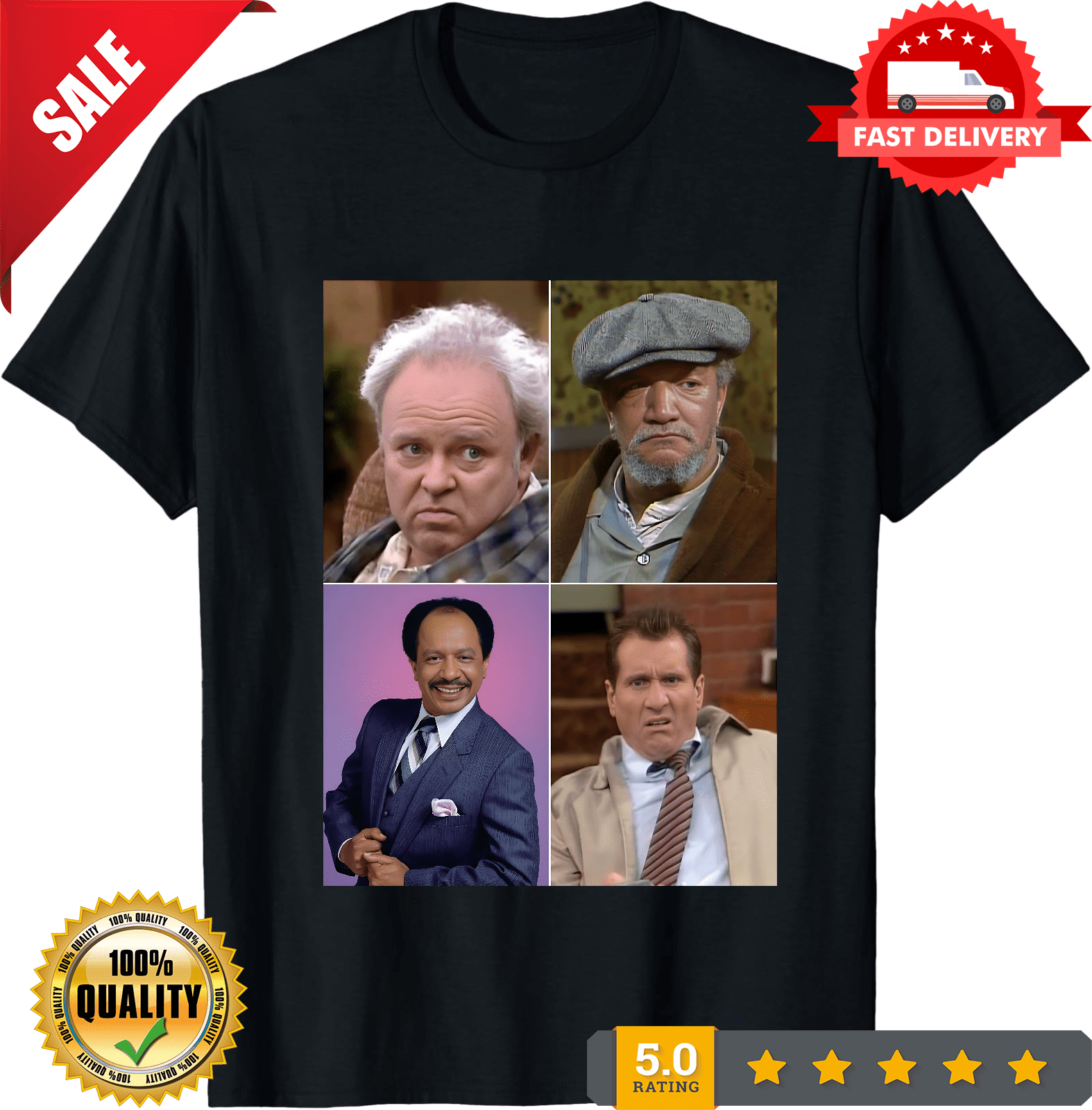 Classic T-Shirt The Greatest of All Time Funny TV Show Characters Tee ...