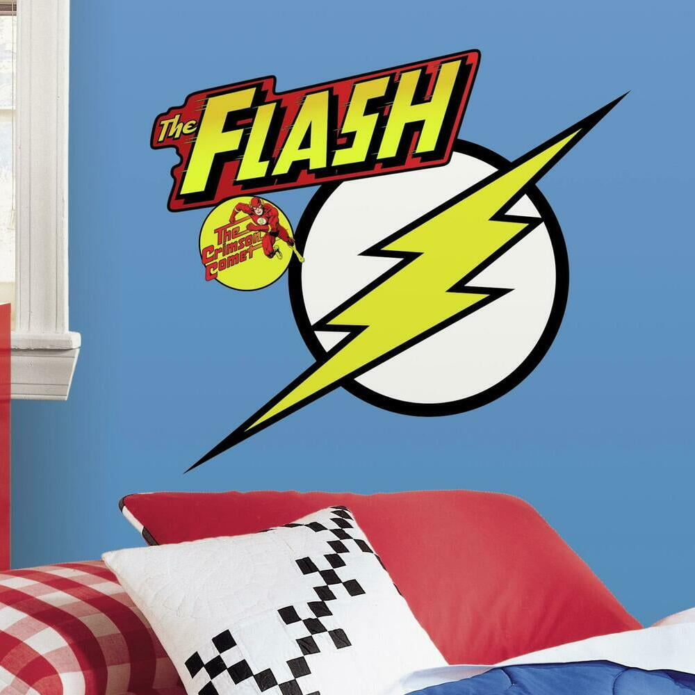 Classic THE FLASH Logo Giant Wall Decals - Walmart.com