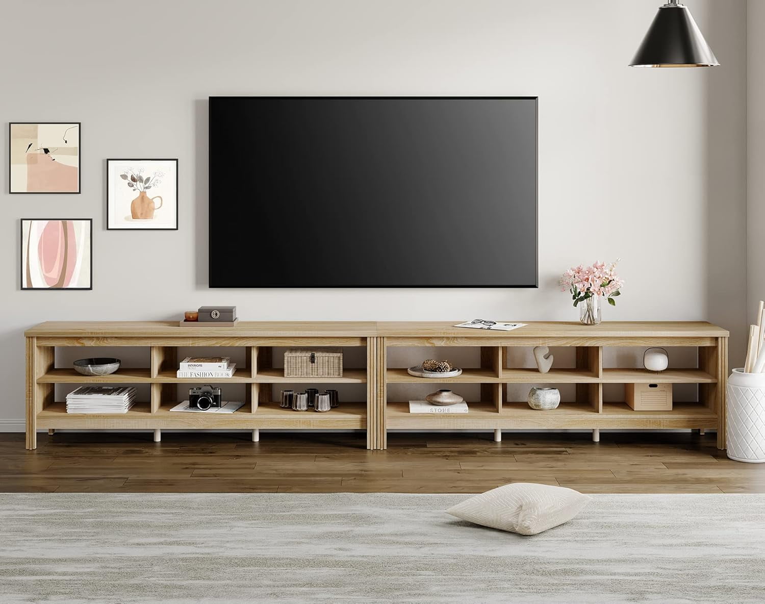 Classic TV Stand for 100 Inch TV Espresso Entertainment Center for 80 ...