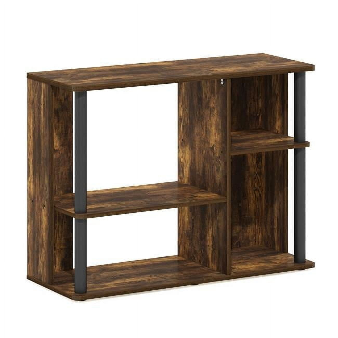 Classic TV Stand with Plastic Poles for TV up to 40 in., Amber Pine ...