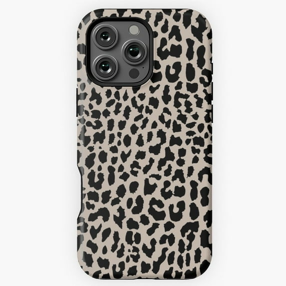 Classic Tan Leopard Print Phone Case for iPhone 16 15 14 13 12 11 Pro ...