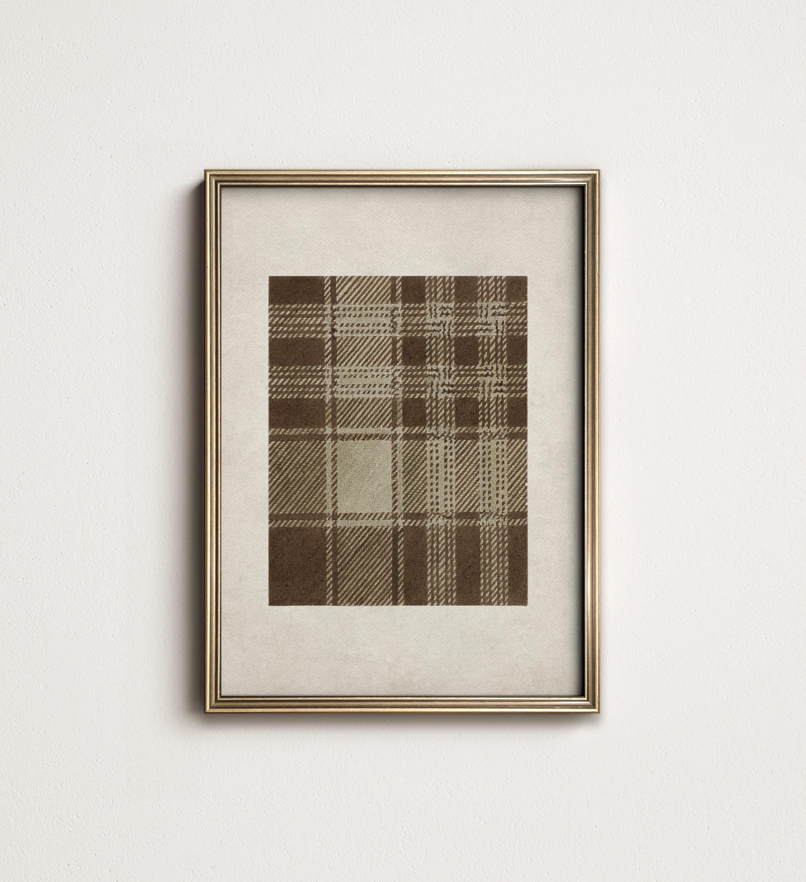 Classic Tartan Art Print, Preppy Country Club Plaid Wall Decor (Art ...