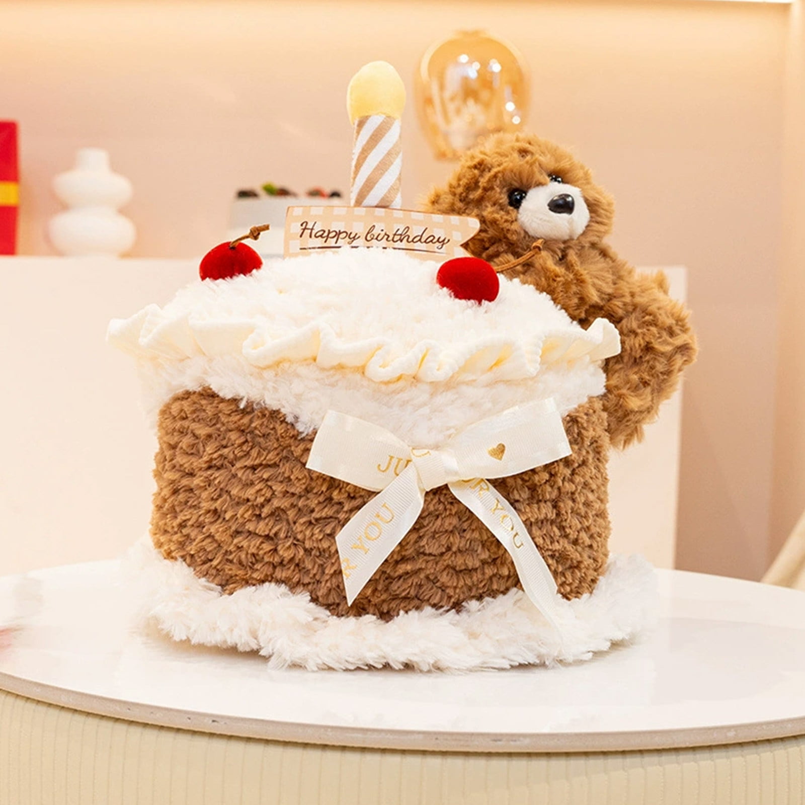 Classic Teddy Friend Bear Plush Toy - Huggable & Soft, Brown - Perfect for Birthdays, Baby ...