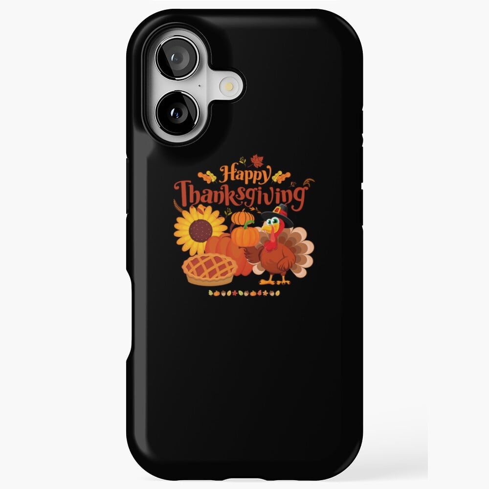 Classic Thanksgiving Turkey and Food Squad Case for iPhone 17 11 12 13 ...