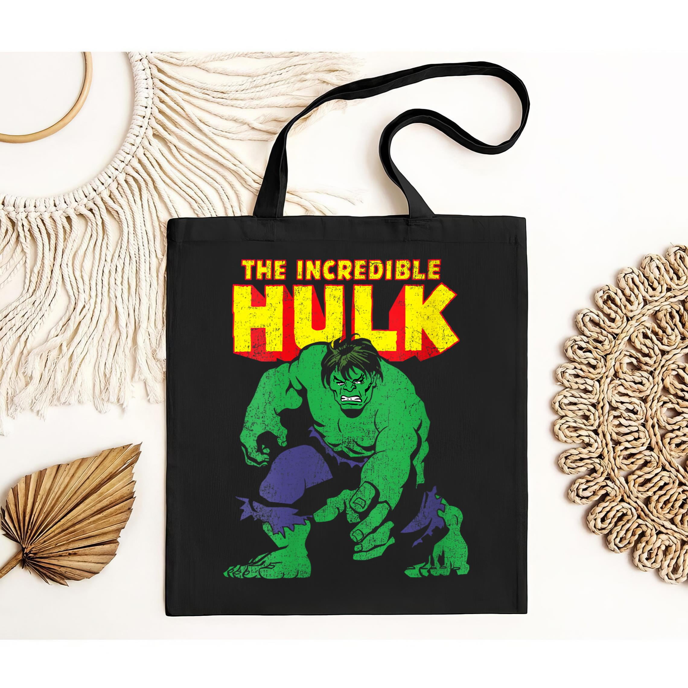 Classic The Incredible Hulk Distressed Portrait Tote Bag-TH35172 ...