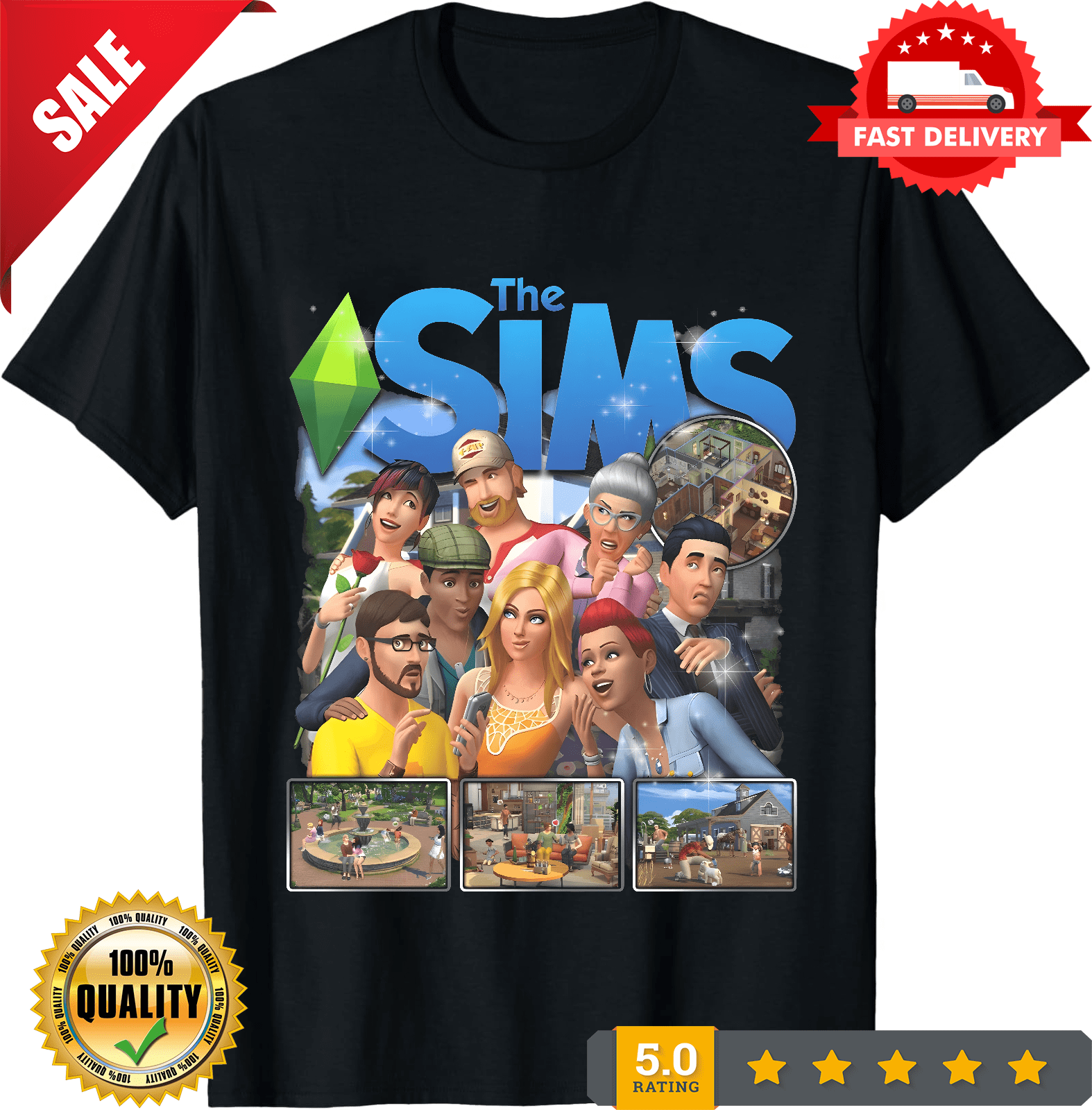 Classic The Sims T-Shirt, LIMITED EDITION-TH73891 - Walmart.com