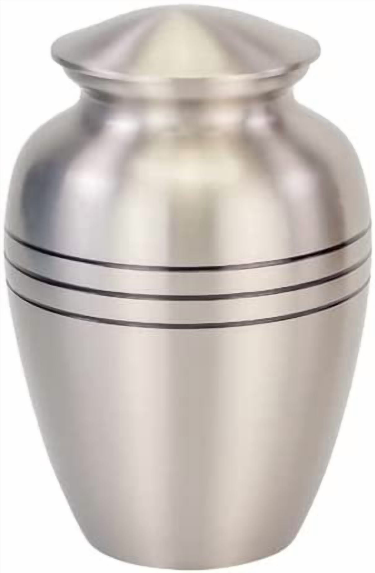 Classic Three Bands Pewter Cremation Urn for Ashes, Brass, Silver Urn ...