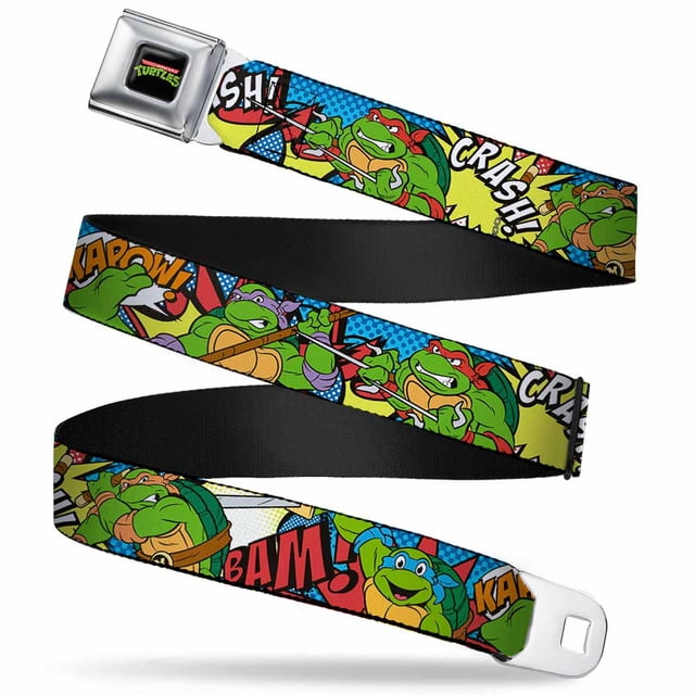Classic Tmnt Logo Fcg 1.0" Chrome Classic Tmnt Action Poses Action ...