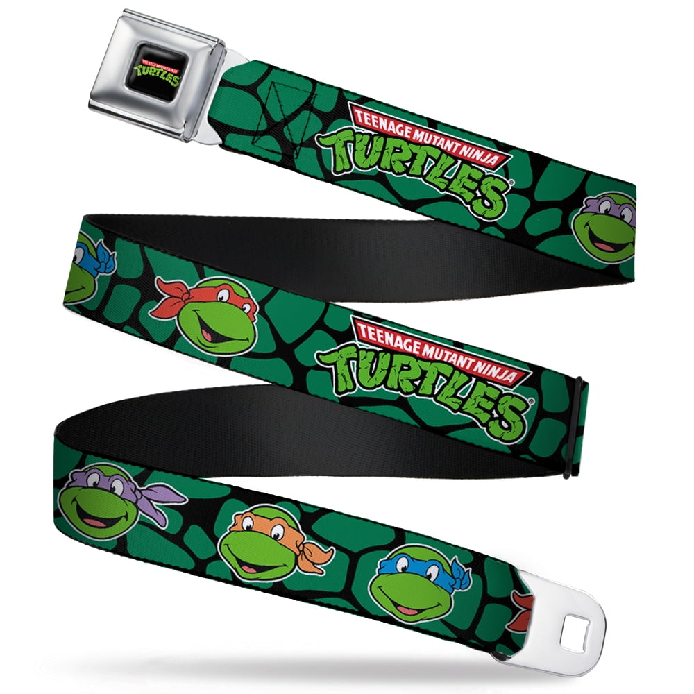 Nickelodeon Belt, Seatbelt Buckle Belt, TMNT Teenage Mutant Ninja ...