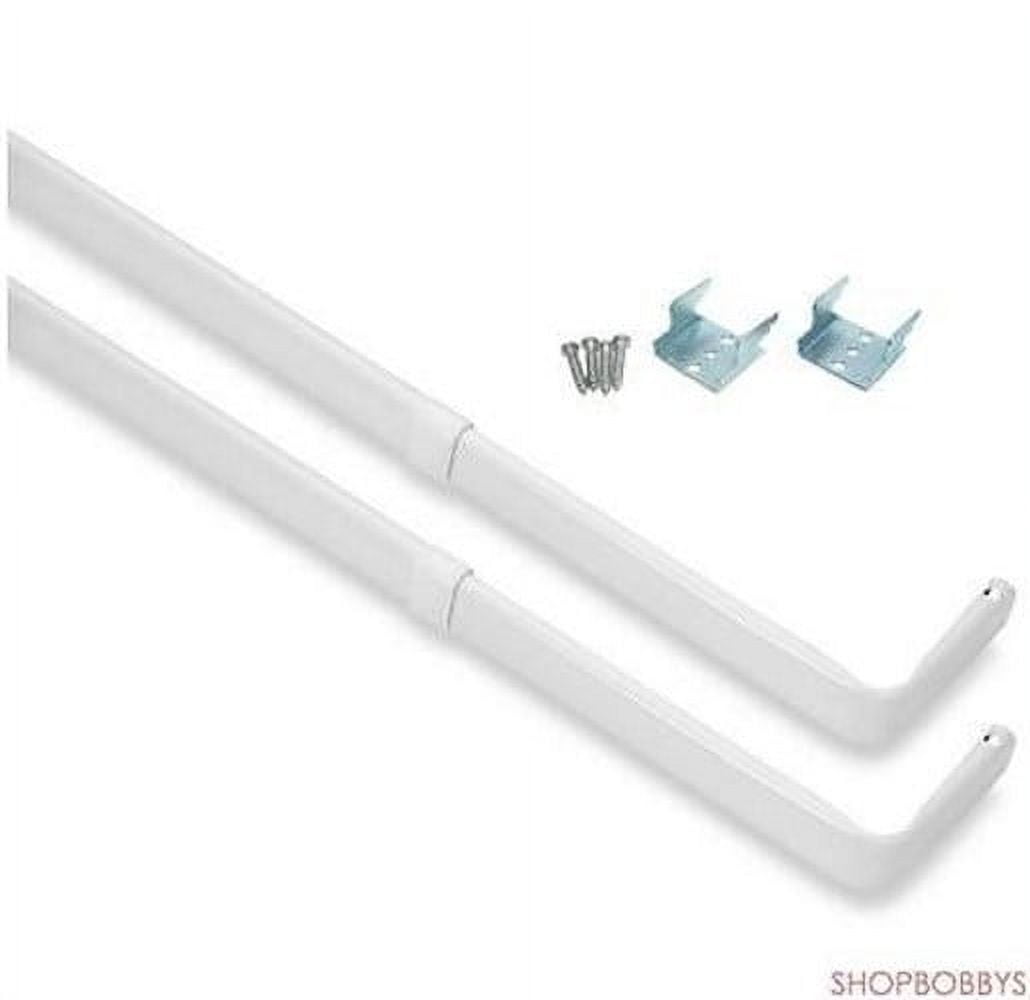 Classic Touch Extra Long Heavy Duty Double Curtain Rod - Drapery Window ...