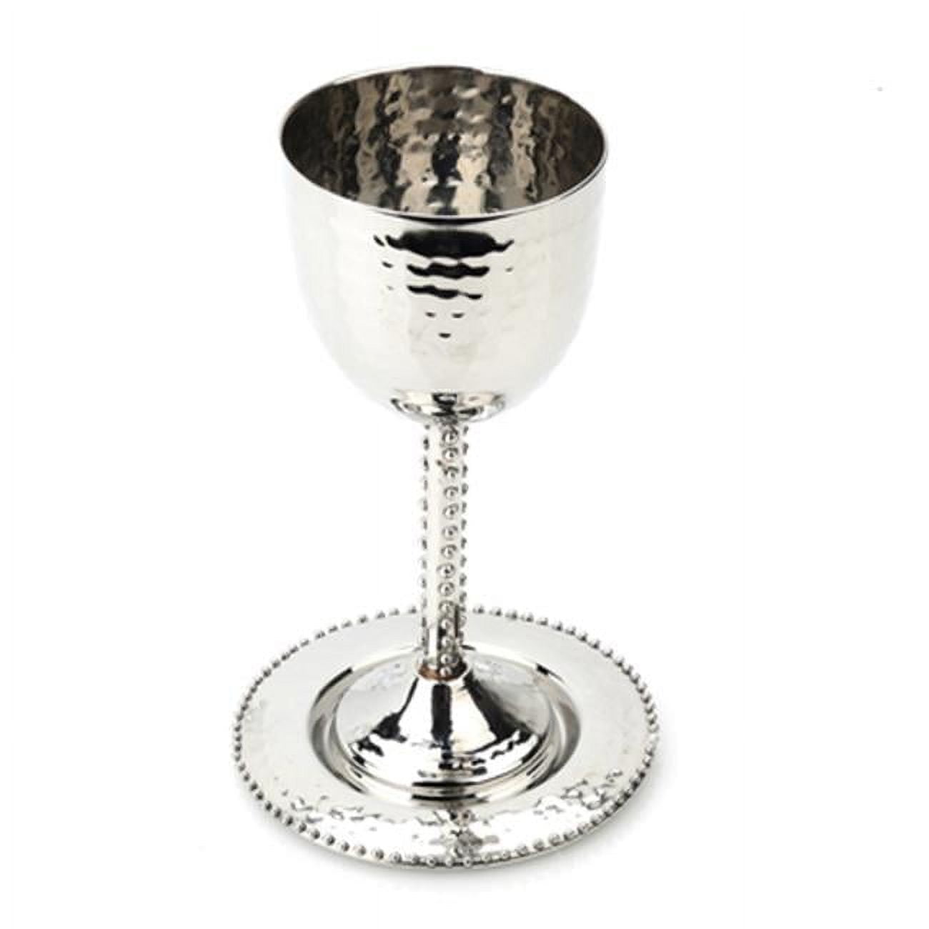 Classic Touch Kiddush Goblet on Tray - Beaded Design - Walmart.com