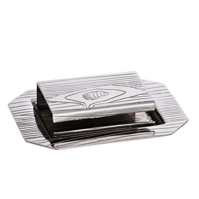 Classic Touch Match Box with Plate - Wood Edge - Walmart.com