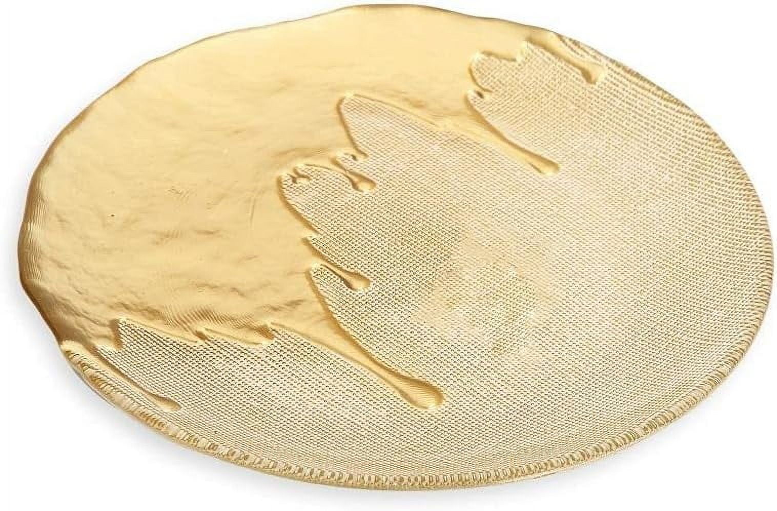 Classic Touch Set of 4 Chargers Gold Dipped Design - 13"D - Walmart.com
