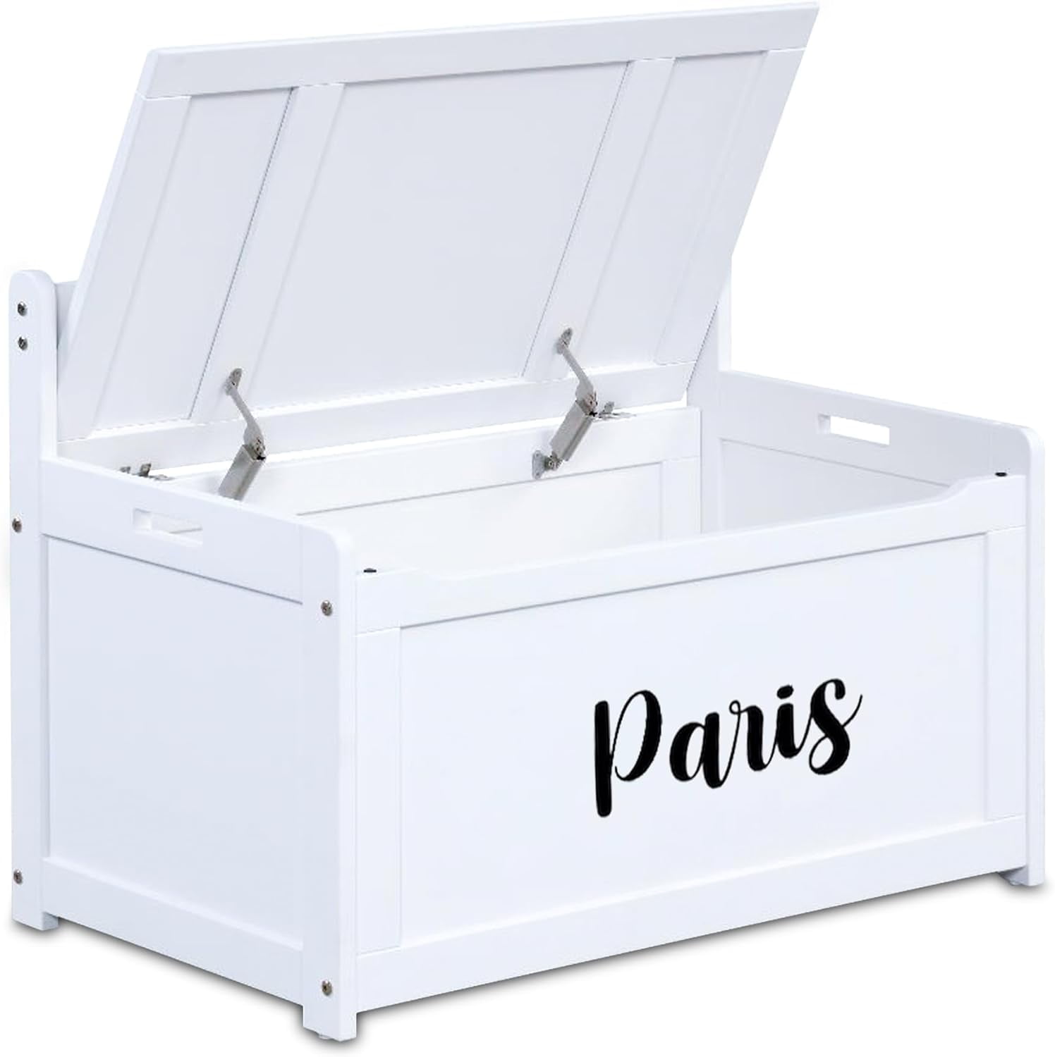 Classic Toy Chest in White Oak Hardwood– Toy Chest Storage for Kids ...