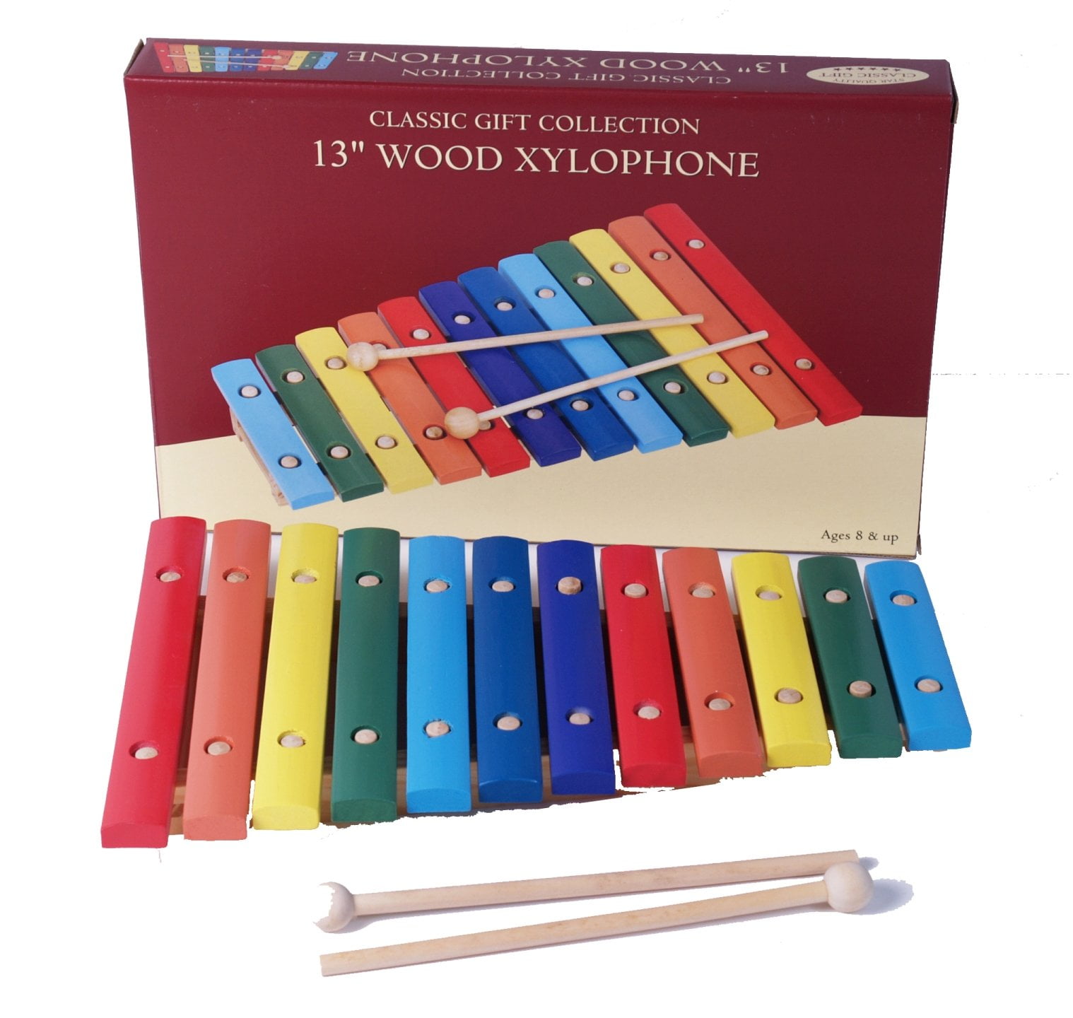 Classic Toy Collection Wood Xylophone - Large - Walmart.com
