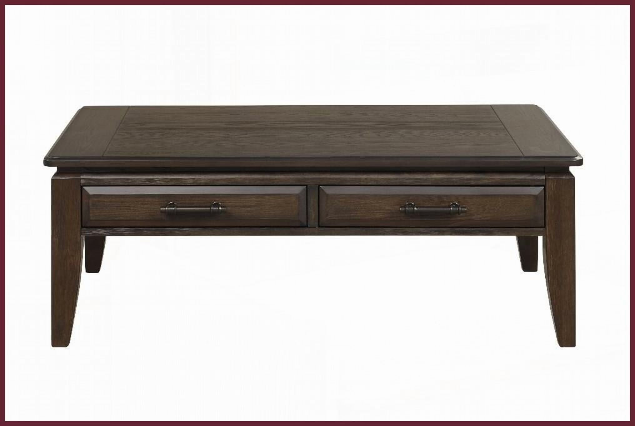Classic Traditional Dark Mahogany Coffee Table for Living Room – Two ...